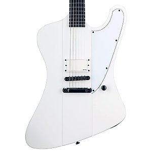 ESP 6 String LTD Phoenix Arctic Metal Electric Guitar, Snow White Satin, Right, (LPHOENIXARMSWS)