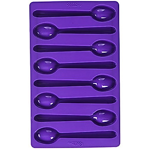 Wilton Spoon-Shaped Silicone Candy Mold, Purple