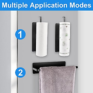 RedCall 5 Pack Magnetic Shelf with Magnetic Paper Towel Holder,Moveable Fridge Magnetic Spice Rack for Microwave Oven,Spice Jars Racks Holder,Magnet Kitchen Refrigerator Organization Storage