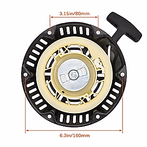 Pull Start Recoil Starter, Rain King Recoil Starter Compatible with Predator 212cc 6.5HP 7HP OHV Engine Go Kart Pit Bike Generator Lawnmower
