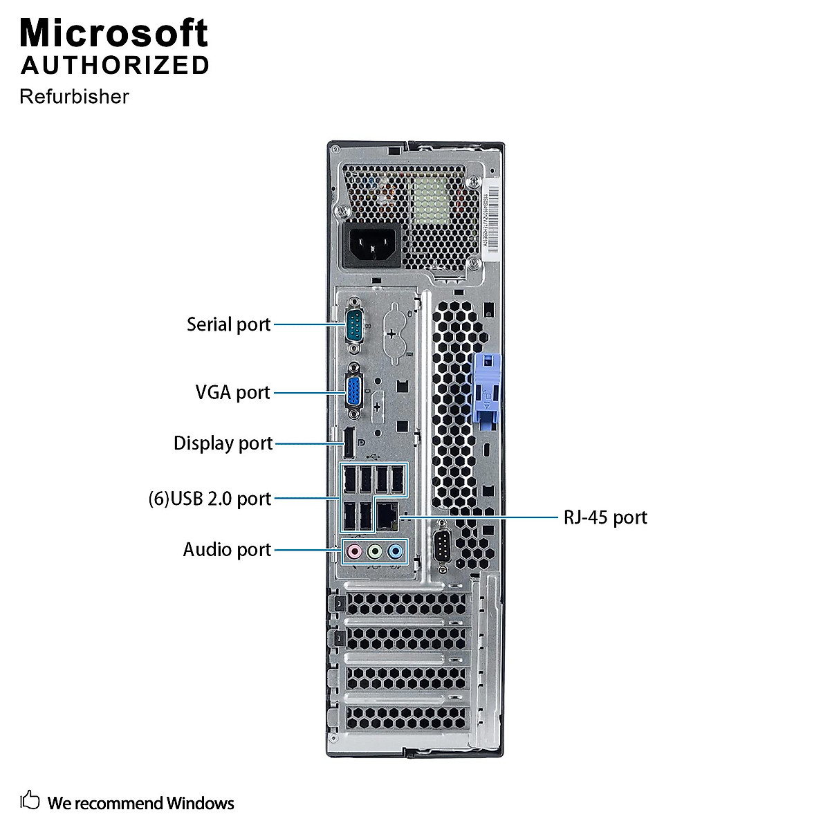 Lenovo Think Center M81 SFF Desktop Computer, Intel Quad Core I5-2400 3.1GHz up to 3.4GHz, 12GB DDR3 RAM, 2TB HDD, DVD, WIFI, BT 4.0, HDMI, VGA, Display port, W10P64 (Renewed)
