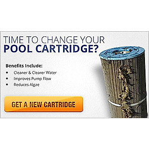 Pureline Pool Replacement Cartridge Filter, 100 Sq Ft, PL0126, Compatible with Jandy CS100