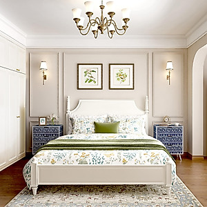 FurSch Farmhouse 3 Drawer Dresser for Storage,Boho Chest of Drawer,Wood Dresser with Drawers for Bedroom Living Room