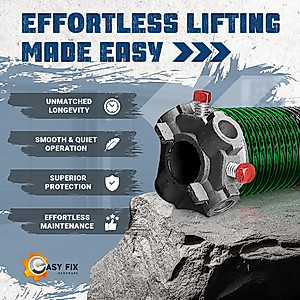 Garage Door Torsion Spring 243x2x32 for Left Side of Garage Door with 1" Steel Bearing and Winding Bars Precision E-Coating 5-Year Warranty Minimum 30,000 Cycles (Red Cone)