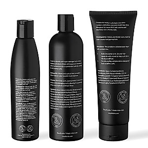 Royal Locks Wave Essentials Set | Clean Curls Shampoo, Curl Quench Conditioner, Dream Cream Curl Cream | Cleanses, Conditions, and Enhances Volume + Tames Frizz (7.5 fl oz, 12 fl oz, 8.5 fl oz)