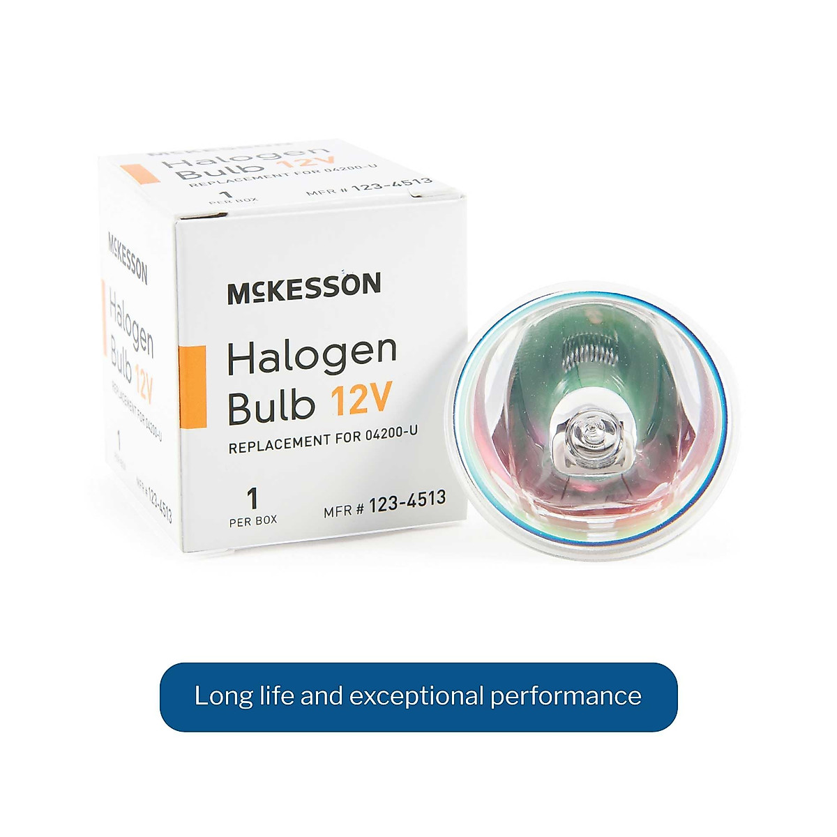 McKesson Halogen Lamp Bulbs - Fits Exam Lamps and Otoscopes - 12 Volts, 35 Watts, 1 Count, 1 Pack