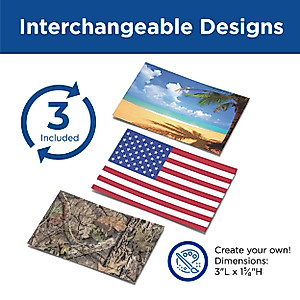 Mace Brand Chameleon Pepper Spray — Change Look of Spray with Included Skins, American Flag, Beach & Camo Patterns — 10’ Pepper Spray, Mace Self Defense Pepper Spray for Women/Men, Made in The USA