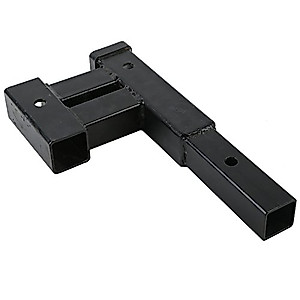 4000 LB Dual 2" Trailer Hitch Receiver Rise-Drop Adapter Extender Extension Tow