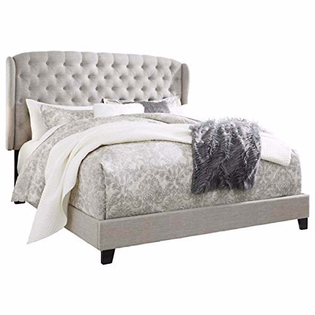 Signature Design by Ashley Jerary Platform, King, Light Gray Winback