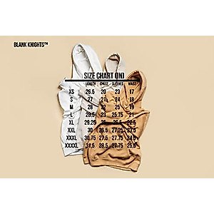 Blank Knights Men's Hooded Sweatshirt Plain Blank Casual Soft Brushed Fleece Hoodie, Sand, Medium