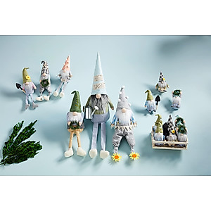 Mud Pie Garden Deluxe Dangle Gnome, 27" x 8", Large