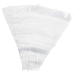 Wilton 12-Inch Disposable Decorating Bags for Piping and Decorating with Assorted Icings, Flexible and Microwave-Safe, Bags Only (24-Count), White