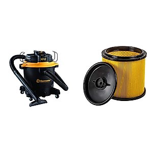 Vacmaster Professional Beast Series Wet/Dry Vac Bundle with Standard Cartridge Filter