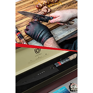 Dalstrong Chef Knife - 8 inch - Firestorm Alpha Series - Premium 10Cr15CoMoV High-Carbon Steel - Traditional Japanese Wa Stabilized Wood & Resin Handle - Kitchen Knife - Chef's Knife - w/Sheath