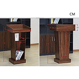 MObyat Lectern Podium Stand,Podium Lectern Podium Church Pulpit or Ceremony Classroom Lecture Speech Teach Platform Standing Brown Presentation Lectern