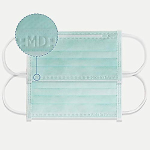 MOCACARE Level 3 Masks - Mask 160, ASTM Level 3, with Comfortable Earloops & Adjustable Nose Strip, Mask for Home & Office Use, made in Taiwan, 50PC/Box