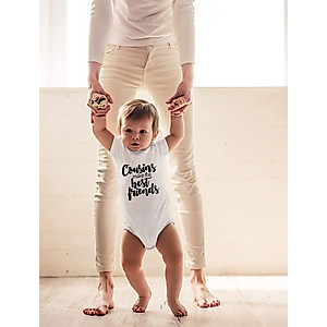 CBTwear Cousins Make the Best Friends - I'm Going to Be A Big Cousin - Cute Infant One-Piece Baby Bodysuit (6 Months, Heather Grey)
