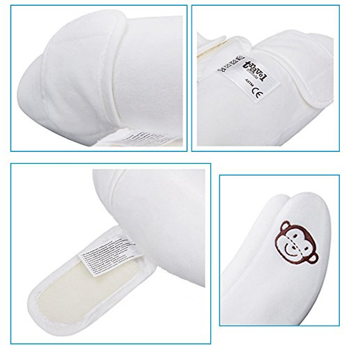 Toddler Adjustable Neck Support Pillow & Safety Head Support Band for Car Seat, Baby Child Infant Head Neck Protection, Pink Owl