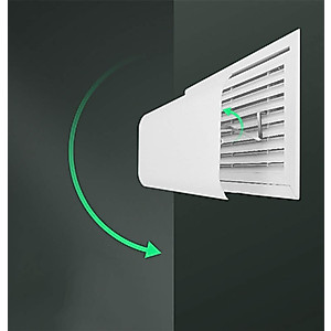 Liveinu Air Deflector Adjustable Reusable Heat and Air Deflector for Sidewall Vent Air Conditioner Deflector White 23" Inch