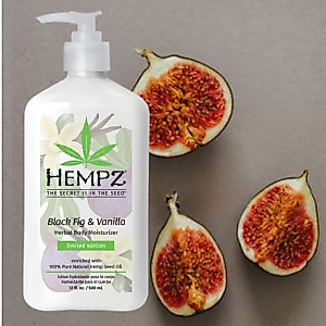 Hempz Black Fig & Vanilla Herbal Body Moisturizer 17 ounces