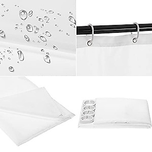 Spa Shower Curtain, Meditation and Picture of Bamboo Stalks Candle and Basalt Stones Theraphy Relaxing Shower Curtains, Cloth Fabric Bathroom Decor Set Bath Curtians with 12Hooks, Multicolor,72X72I