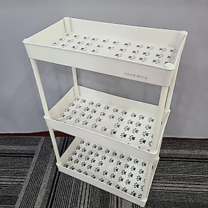 GIAJORYA Shelves for Storage Durable 3-Tier Plastic Storage Rack - Organize in Style