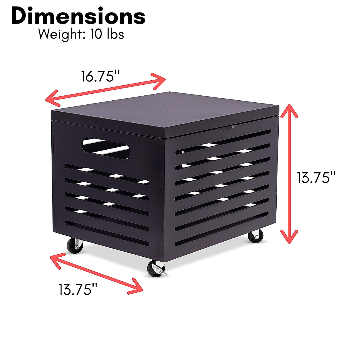 BIRDROCK HOME Rolling File Storage Organizer Box with Lid (NEW VERSION) - Bamboo - Decorative Wood Hanging Filing & Storage Office Box - Letter or Legal - Strong Durable - Toys Blankets - Cafe Noir