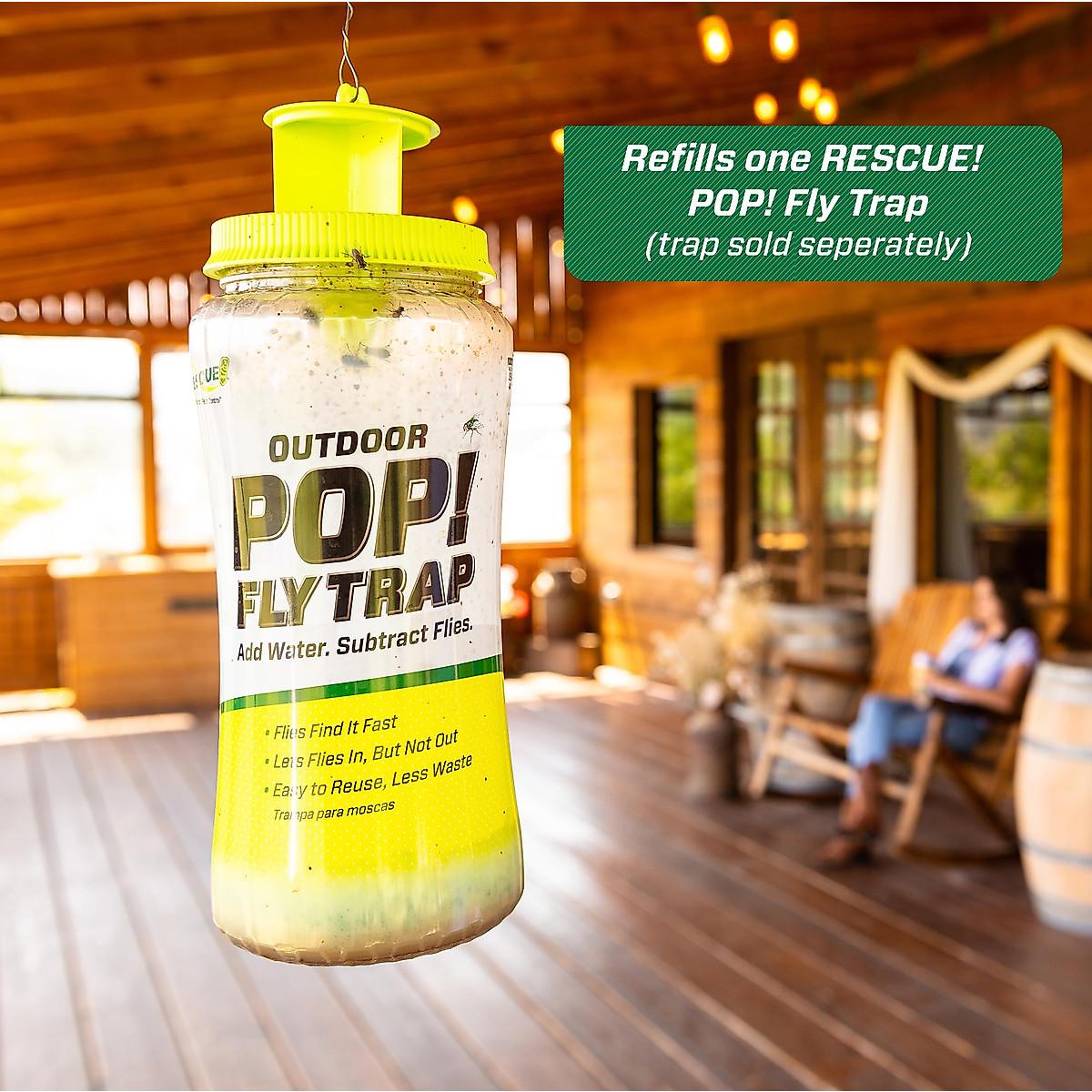 RESCUE! POP! Fly Trap Bait Refill – Outdoor Use – 4 Pack