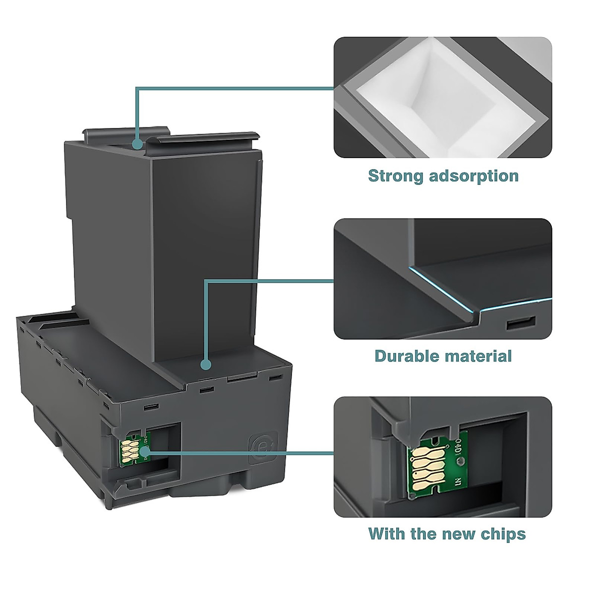 T04D1 T04D100 Ink Maintenance Box for Epson EcoTank ET-15000 ET-3760 ET-3750 WF-2860 ET-4760 ET-3850 Printers for TO4D1/TO4D100/EWMB2/04D1