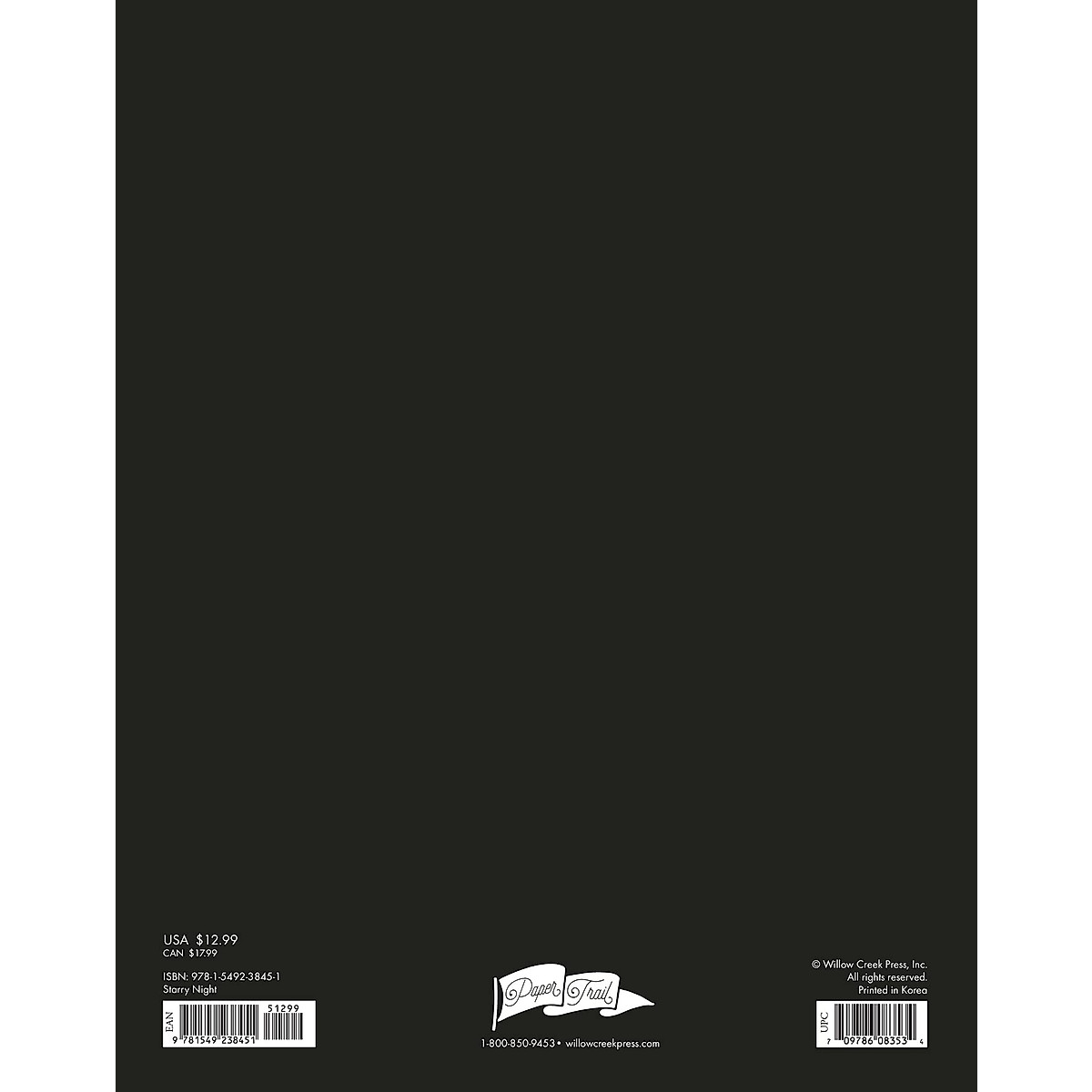 Willow Creek Press Starry Night 2024 Booklet Softcover Monthly Planner (7.5" x 9.5")