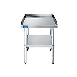 AmGood Commercial Work Table with Backsplash and Sidesplashes | Height: 35" | Stainless Steel Prep Table for Kitchen, Restaurant, Garage, Laundry | NSF (30" Long x 24" Deep)