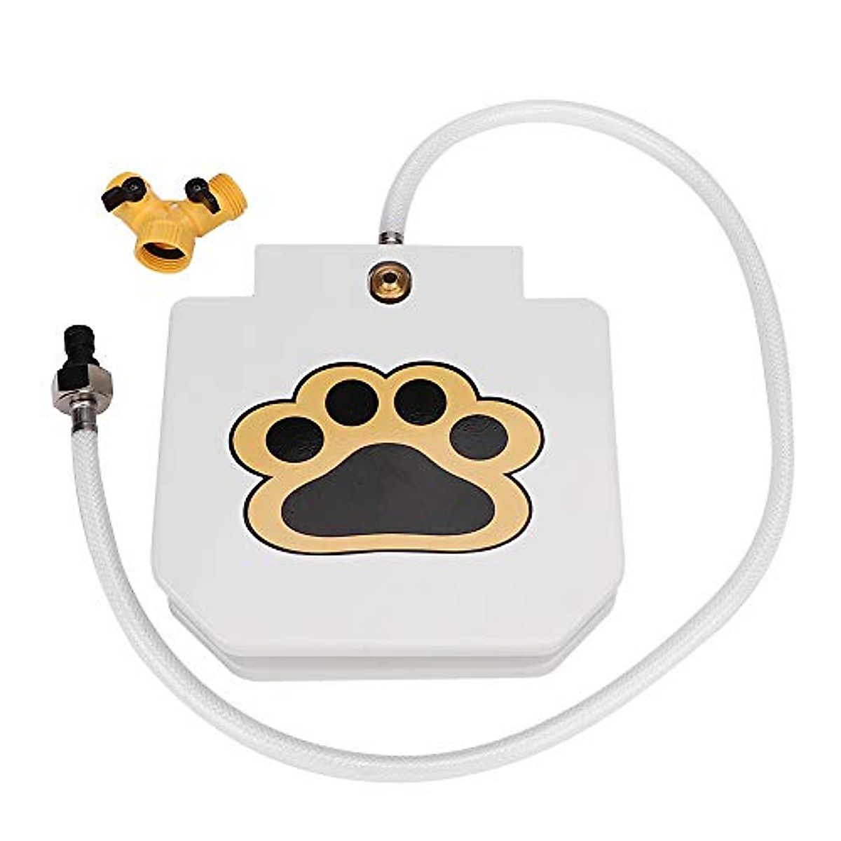Dog Water Fountain Step On Toy,Easy Paw Petal Activated Dog Steps Eco-Friendly Pet Water Fountain Drinking Pet Dispenser Dog Water Sprinkler,Automatic Water Dog Fountain for Big/Small Dogs