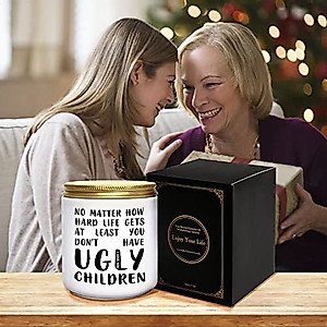 Mothers Day Gifts for Moms from Daughter Son 7oz Lavender Scented Candles Happy Birthday Gifts for Mom Funny Soy Eco-Friendly Long Lasting Handmade Natural Soy Max Candle Christmas Presents for Mom