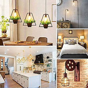 12-Pack Vintage 7W ST58 LED Edison Light Bulbs 60W Equivalent, 850Lumens, 3000K Soft Warm White, E26 Base LED Filament Bulbs, CRI90+, Antique Glass Style Great for Home, Bedroom, Office, Non-Dimmable