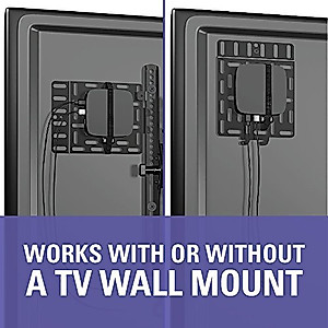 Sanus SASP1-B1 Streaming Media Player Mounting Bracket Hides Most Small Devices Up to 3 lbs. Behind Your TV - Apple TV Roku Fire TV etc. - SASP1-B1 Black