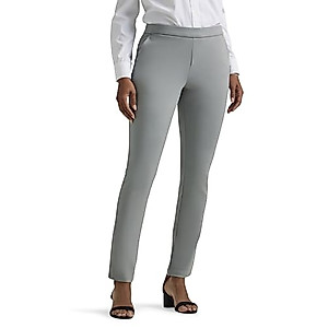 Lee Women's Ultra Lux Comfort Any Wear Slim Ankle Pant Dover Gray 10 Short