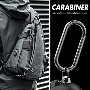 (with Secure Lock) IPX68 Waterproof Case for Samsung Galaxy Buds2 Pro Case (2022)/ Galaxy Buds Pro Case(2021)/ Galaxy Buds 2 Case (2021)/ Galaxy Buds Live Case (2020) Hard PC Protective Case (Black)