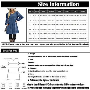XPSJBBB Dresses for Women 2023 Long Sleeve Solid Color Shirt Dress Plus Round Neck Button Side Sweater Dresses Fall Clothes, Christmas Dresses for Women