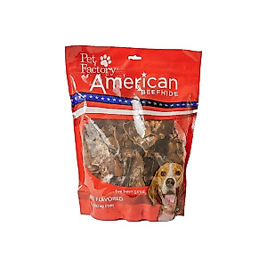 Pet Factory American Beefhide Chips Dog Chew Treats - Beef Flavor, 22 oz