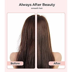 PRITECH Flat Iron Hair Straightener, Titanium Flat Iron with Adjustable Temp(290°F-450°F), 1 inch Plate for All Hairstyles Anti-Scald Dual Voltage Straightening and Curler 2 in 1 (Pink)