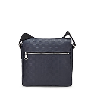 Louis Vuitton, Pre-Loved Navy Damier Infini District Messenger PM, Navy
