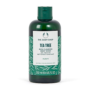 The Body Shop Tea Tree Skin Clearing Body Wash – Daily Wash for Clearer Looking Skin – For Oily, Blemished Skin – 8.4 oz