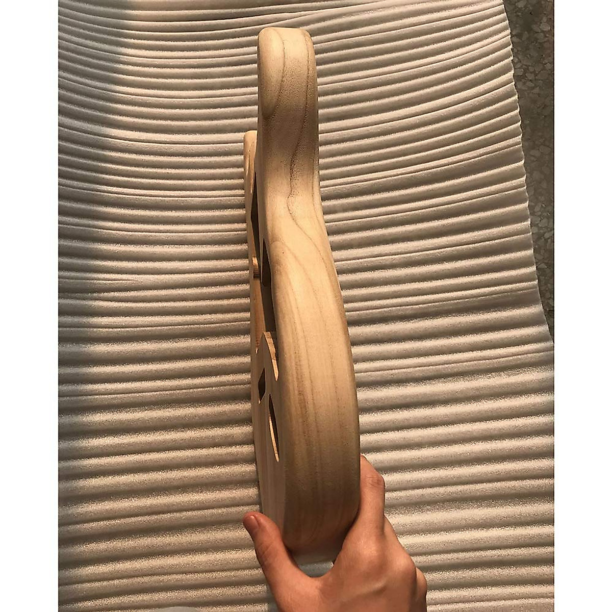 Polished Wood Type Electric Maple Guitar Barrel Body Unfinished Electric Guitar Barrel,Guitar Barrel