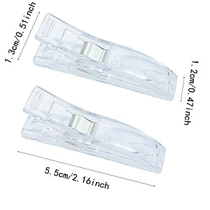 20 PCS Hanger Clips for Pleated Paper Blinds Shades, Multi-Purpose Plastic Hanger Clips Clear Plastic Blinds Clips Strong Pinch Finger Clips for Window Blinds Shades Clips That Hold Curtains