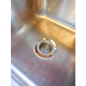 New Heavy-Duty Bathtub or Kitchen Sink Strainer 18/10 Stainless Steel - 3 Sizes to Choice -1 Piece /per order (4.3” D Rim L)