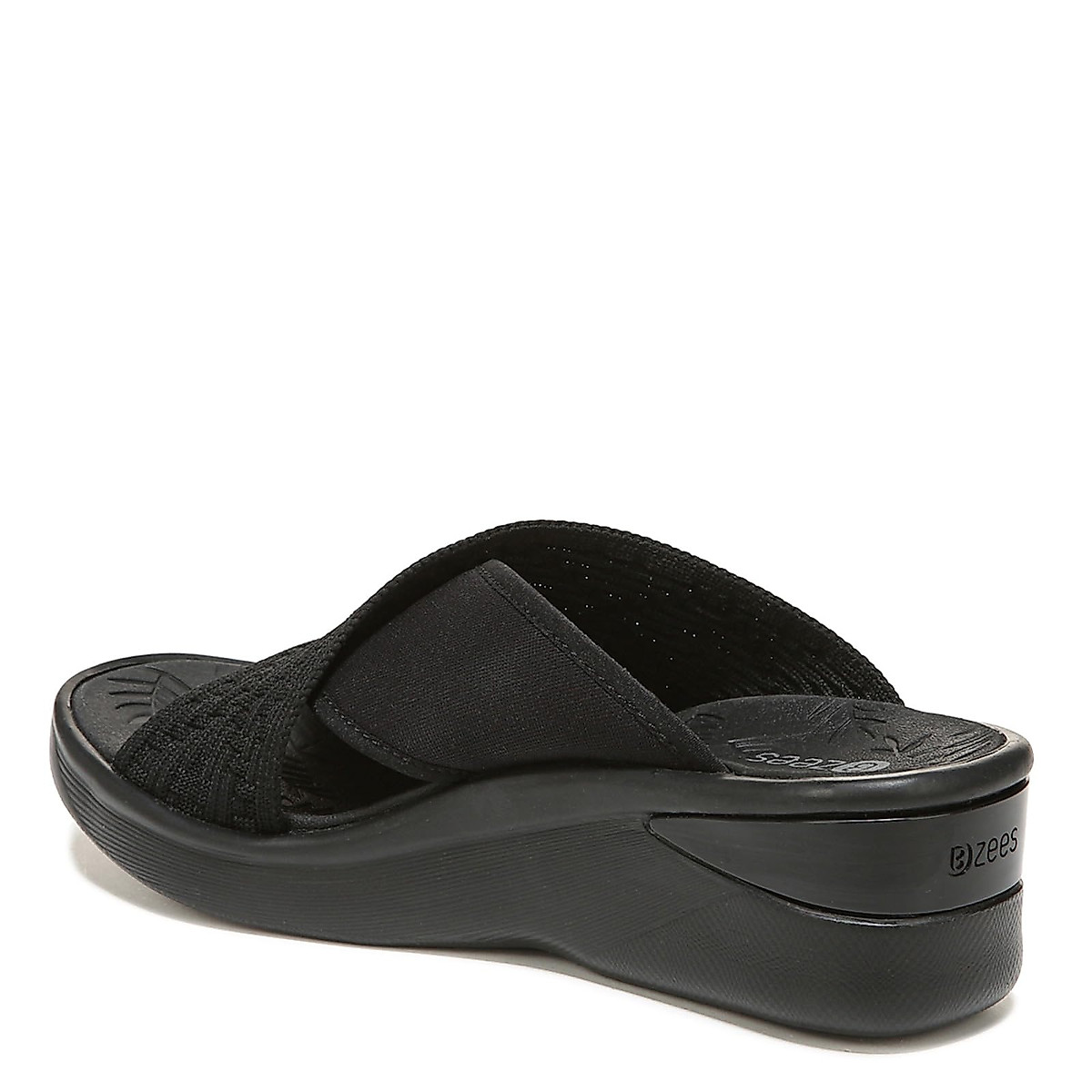 BZees Womens Sundance Slide Sandal Black 8 M