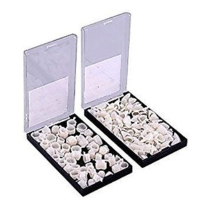 New 2 Packs Dental Temporary Crown Material for Anterior + Molar Teeth Veneers