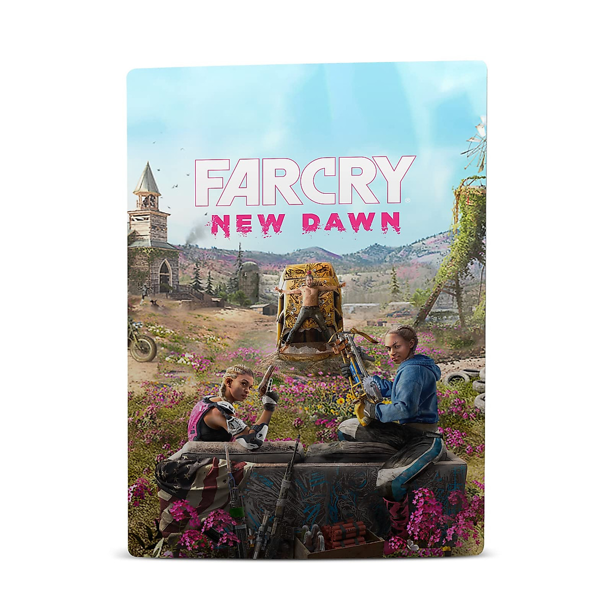 Head Case Designs Officially Licensed Far Cry Twins Couch New Dawn Key Art Vinyl Faceplate Sticker Gaming Skin Decal Cover Compatible With Sony PlayStation 5 PS5 Digital Edition Console