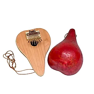 Mountain Melodies Half Shell Gourd Thumb Piano Kalimba USA Made Musical Instrument