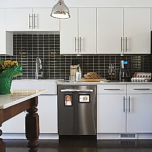 FYY Picture Frame 4x6, 5 Pack Magnetic Photo Frames for Refrigerator, Magnetic Picture Frames suitable for Fridge, Dishwasher, Locker and Office Cabinet, Horizontally or Vertically